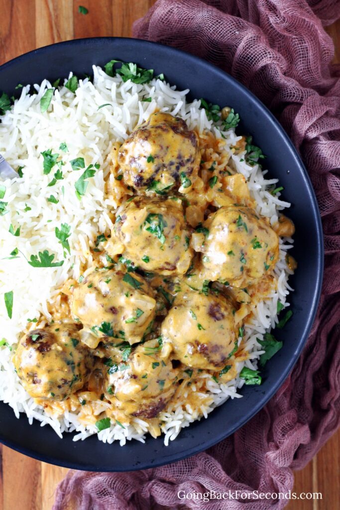 Coconut Curry Meatballs - Going Back For Seconds